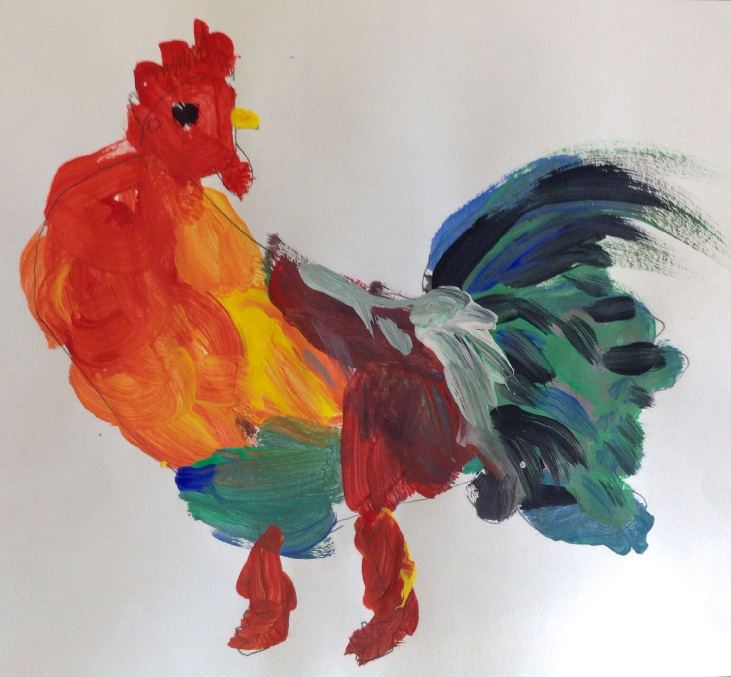 Wow! What amazing chicken paintings. – Hoyland Common Primary School